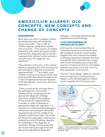 Amoxicillin Allergy: Old Concepts, New Concepts and Change of Concepts ...